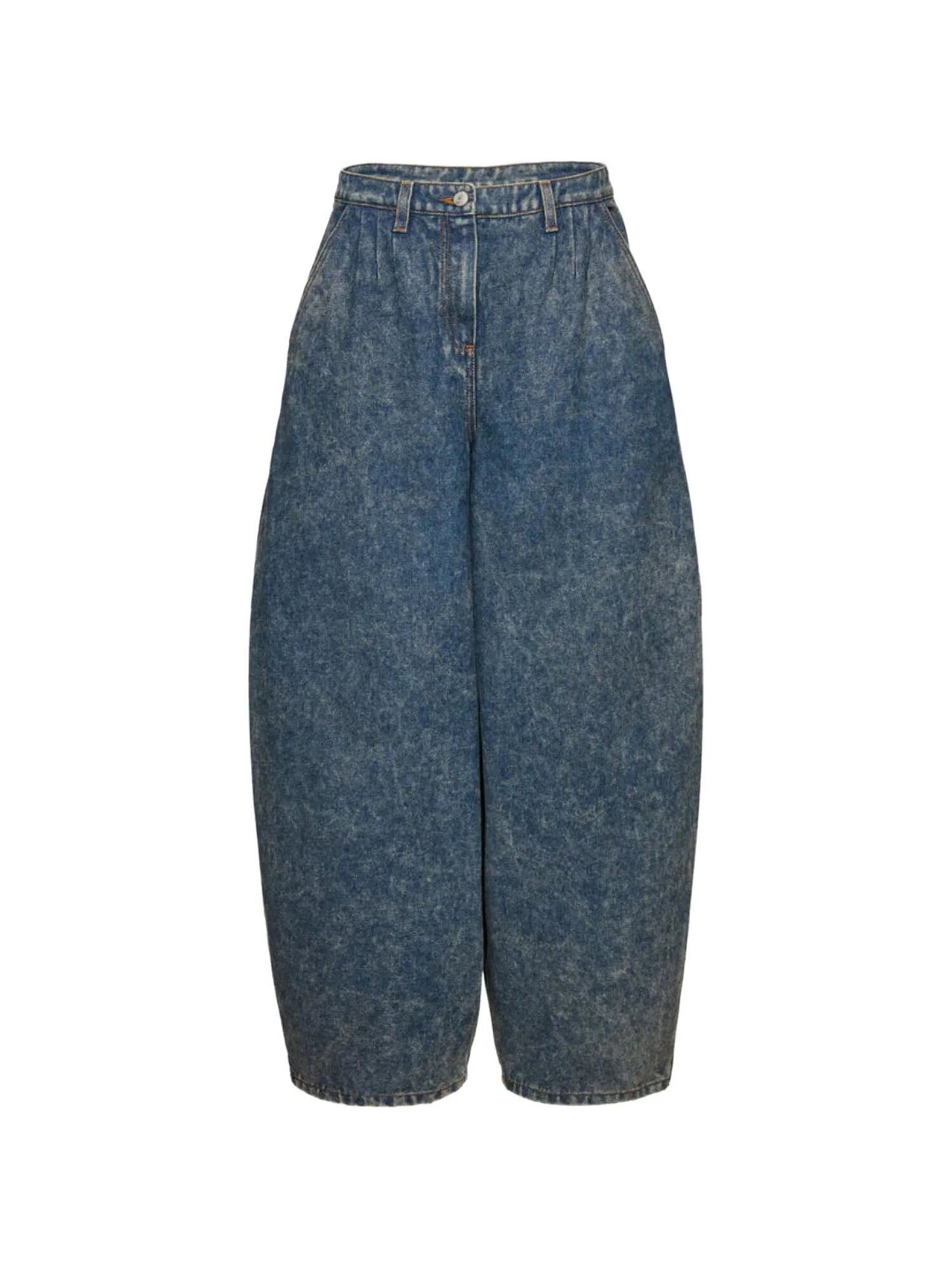 Джинсы Acid-wash pleated jeans 