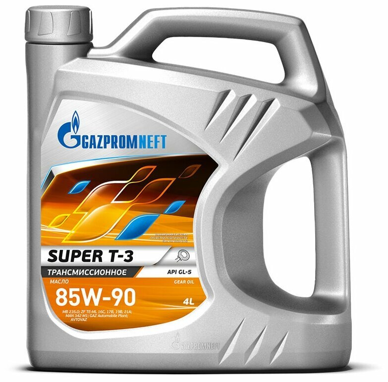 Масло трансмиссионное газпромнефть Super Т-3 85W90 (4л) 2389901364