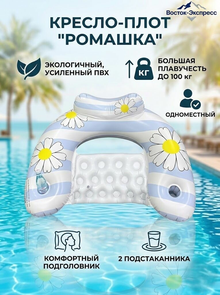Надувной коврик для бассейна/пляжа — фото 1