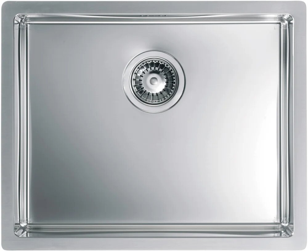 Мойка для кухни ALVEUS QUADRIX 50 NEW BRS-90 550 X 450 X 199 в комплекте с сифоном, нержавеющая сталь, брашированная, матовая, универсальная установка