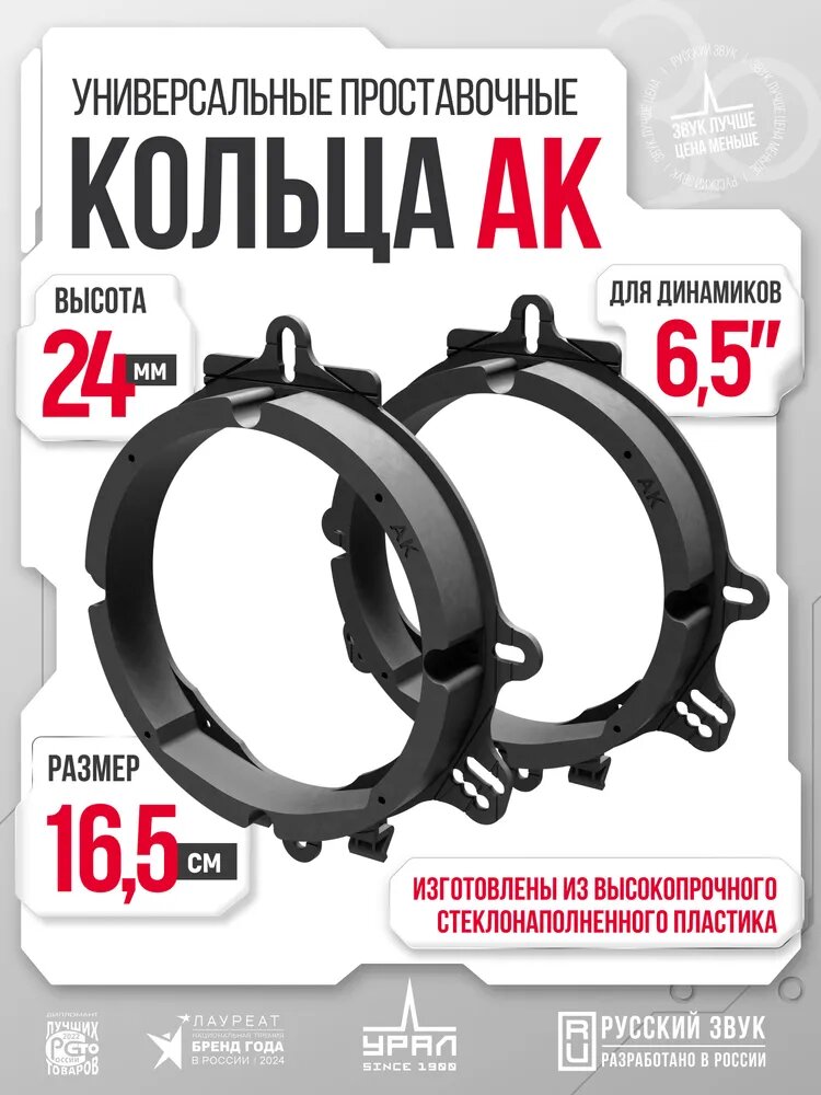 Кольцо проставочное для динамиков 6,5" АК Урал