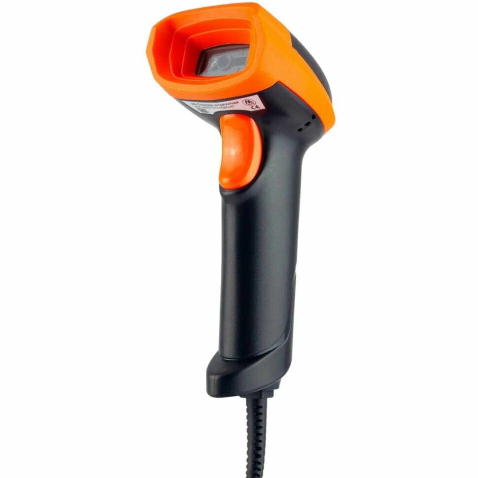 Сканер штрих кода 2D МойPOS MSC-6607C2D (проводной, USB), оранжевый, 1262787