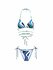 Купальник DAZE DAYZ Pado abstract-print wrap-around bikini, размер 44, синий