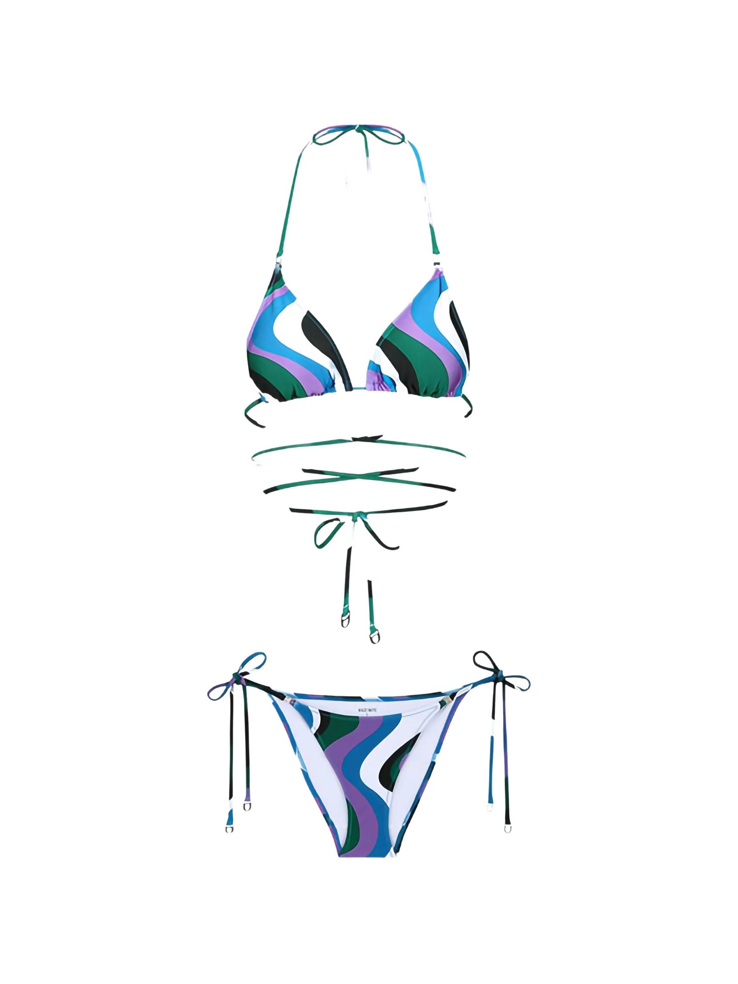 Купальник Pado abstract-print wrap-around bikini