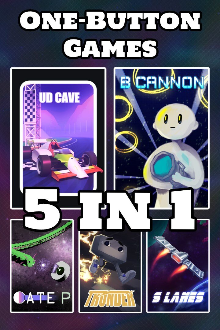 One Button Games 5-in-1 bundle — ключ активации Xbox / Microsoft Store · PC, Xbox One, Xbox Series X|S · цифровой ключ · любой регион