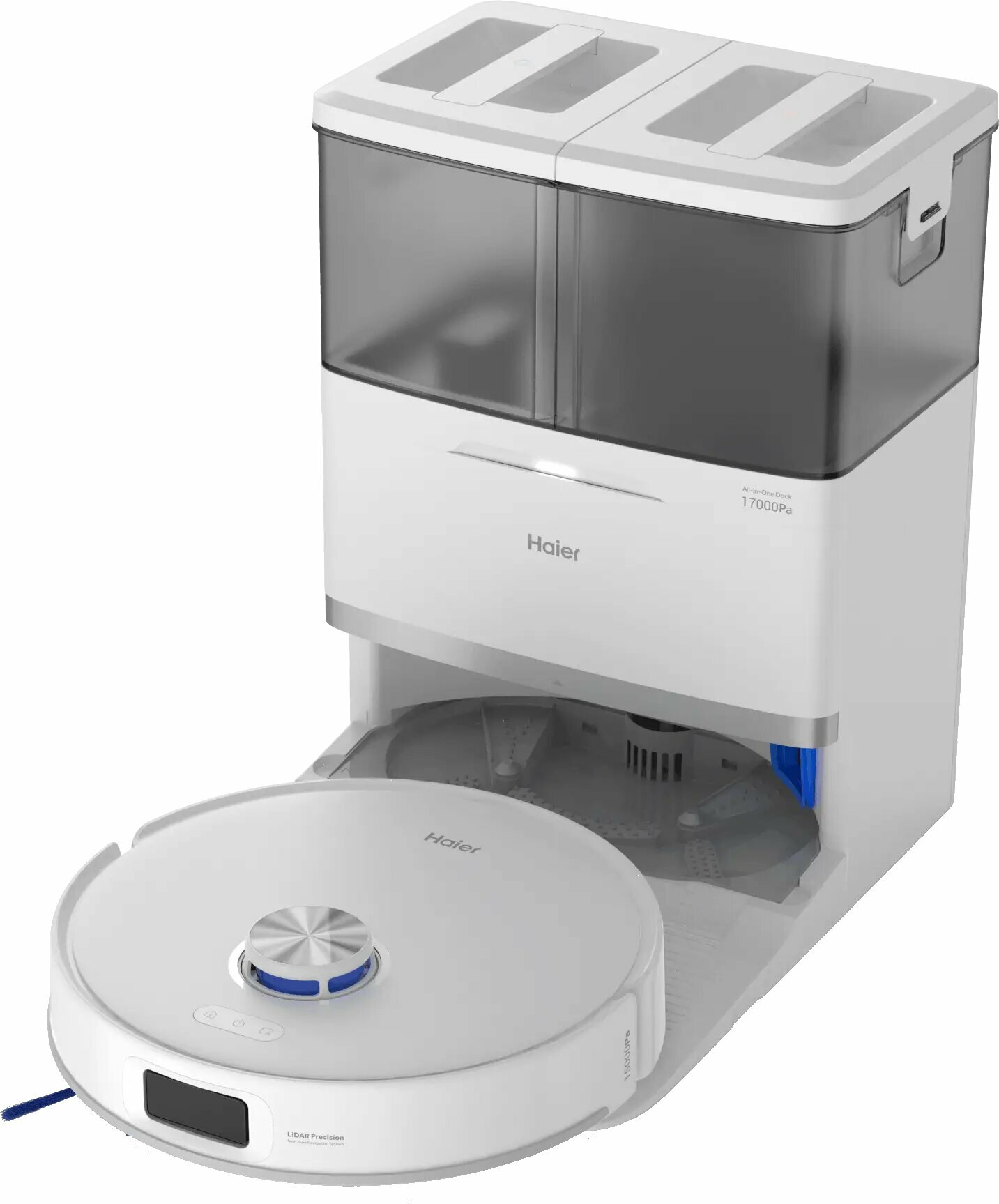 Робот-пылесос Haier HSR PRO R4, мощность всасывания 15000Па, сухая и влажная уборка