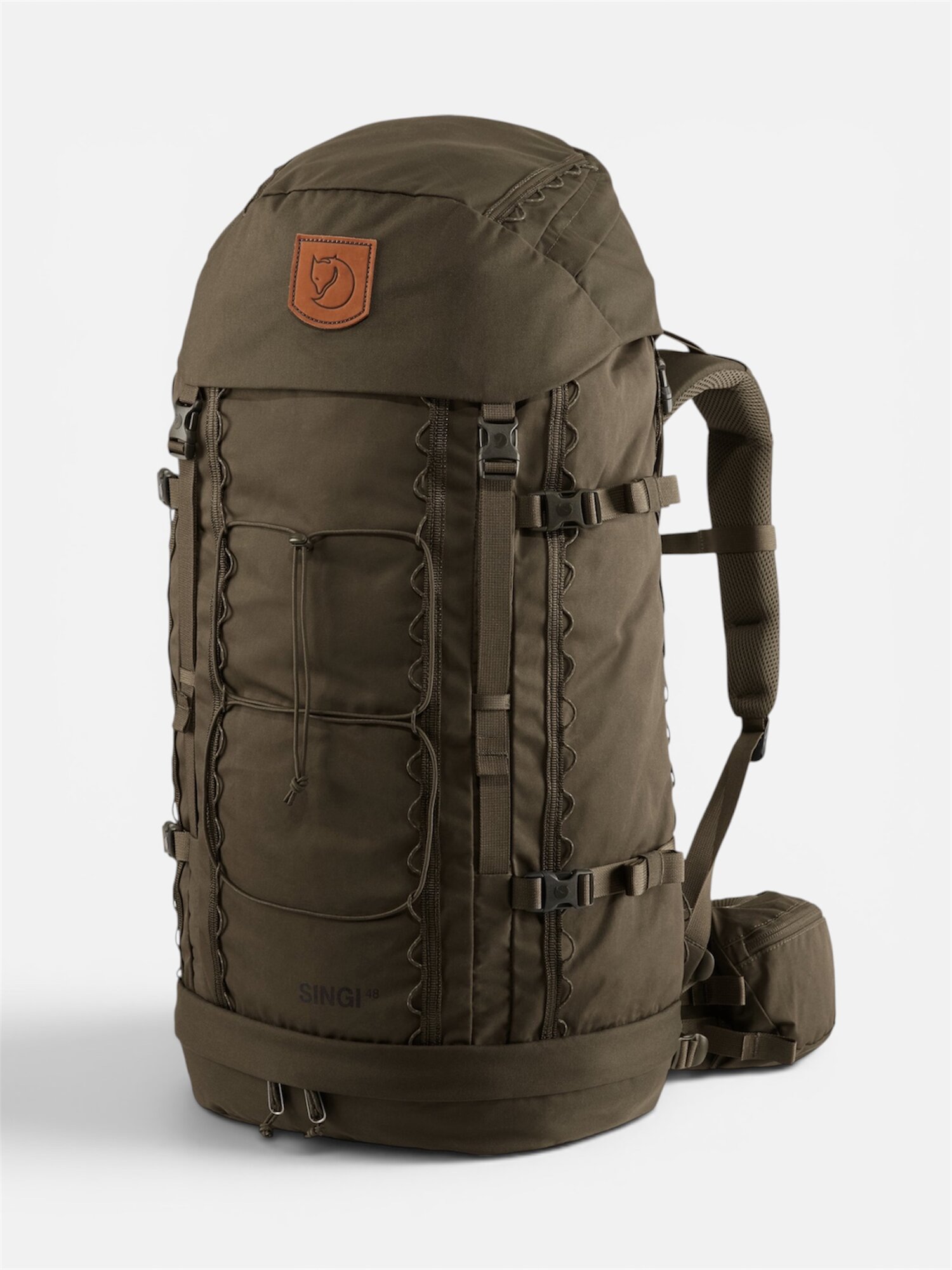 Рюкзак трекинговый Fjallraven Singi 48 Dark Olive Оливковый цвет