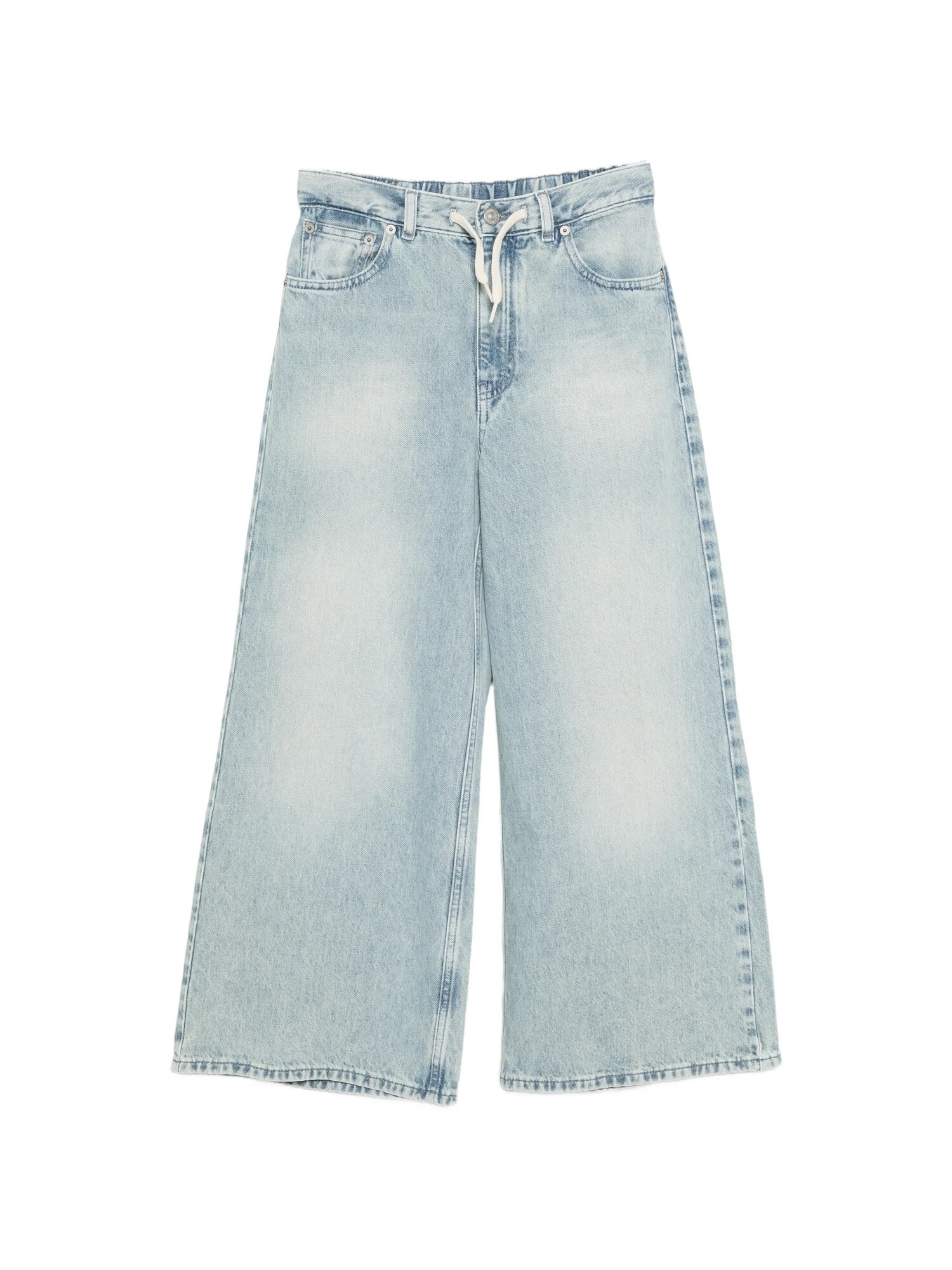 Джинсы Drawstring wide-leg jeans