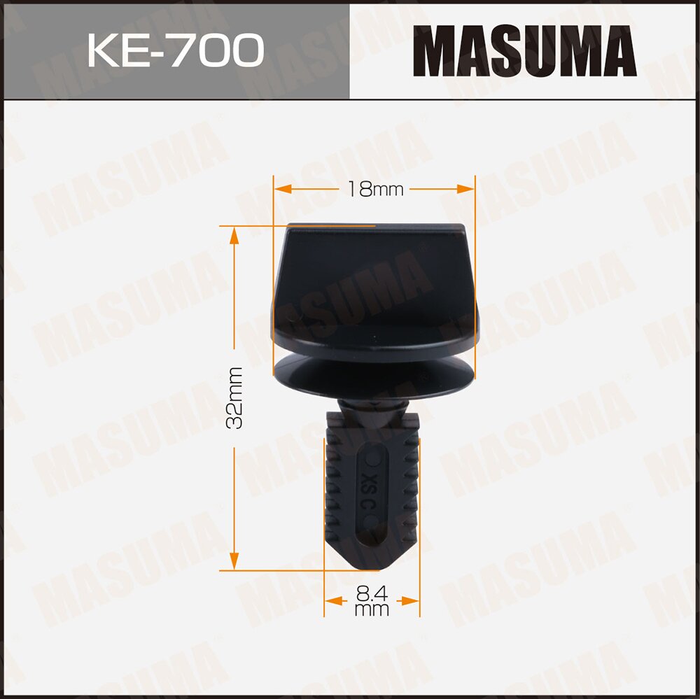 Клипса автомобильная Masuma KE-700