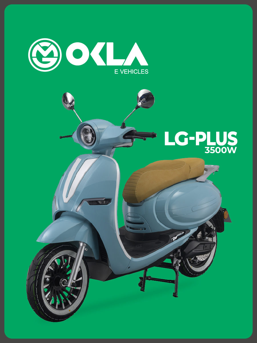 Электроскутер OKLA LG PLUS - Blue - 3500W