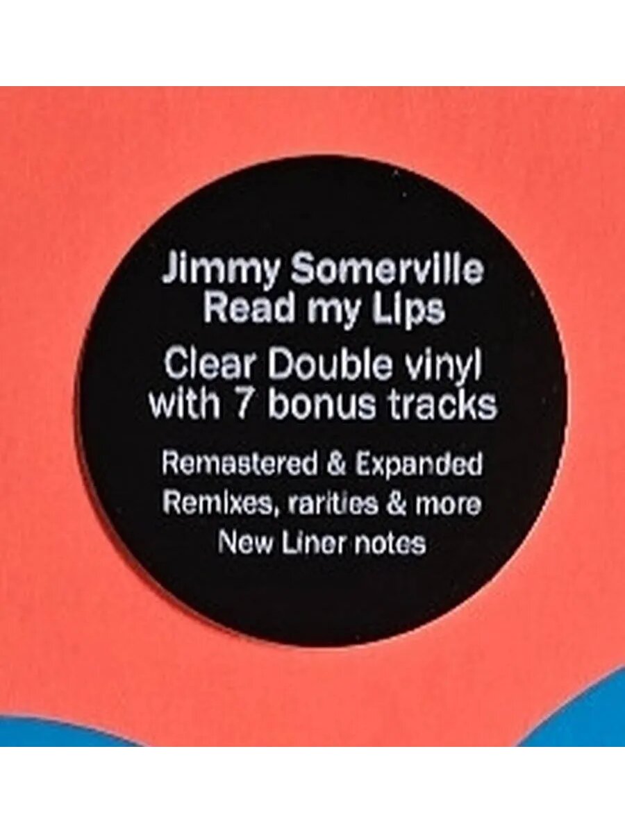 Jimmy Somerville - Read My Lips (2LP clear) — фото 1