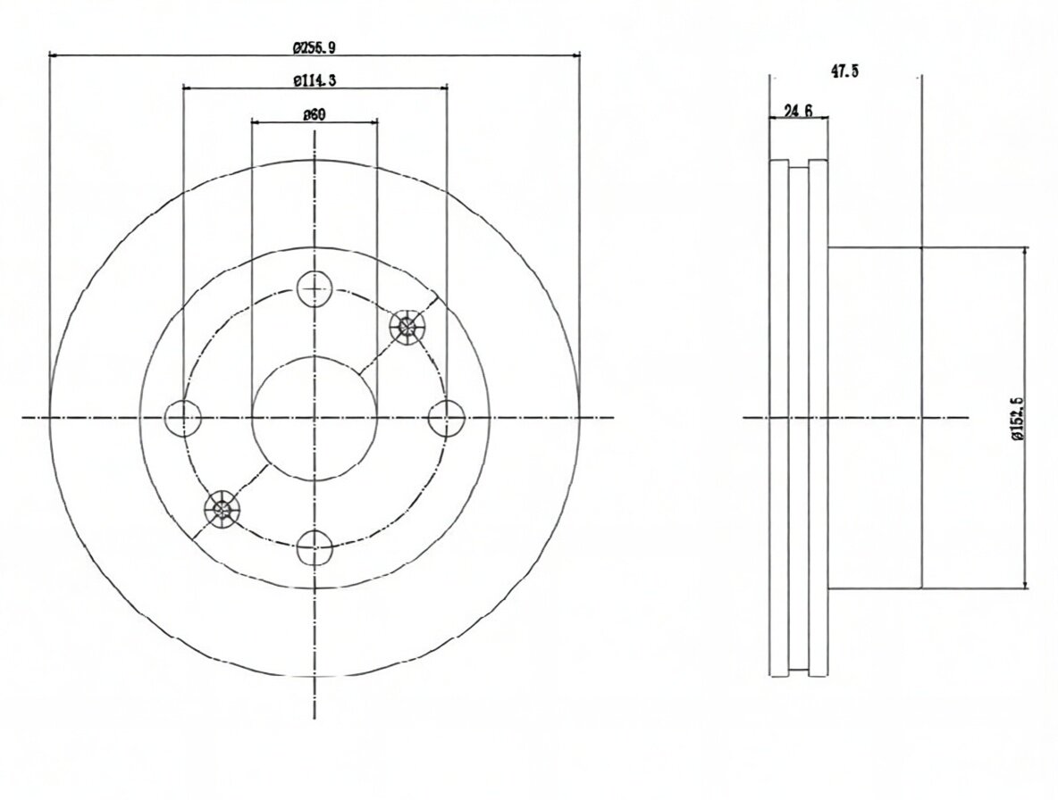 Диск тормозной вентилируемый M12x1.5 (1 шт.) BDV248 BM-Motorsport арт. BDV248