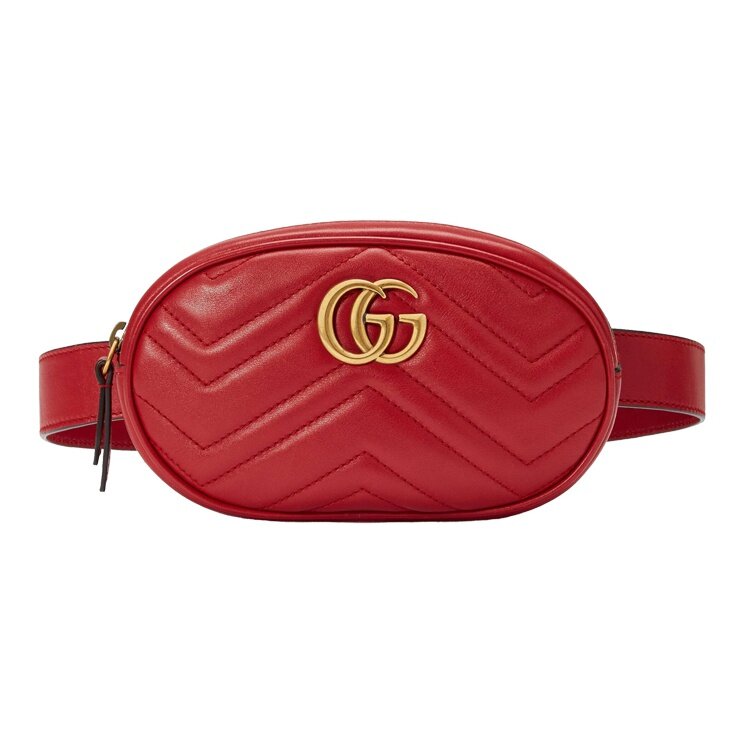 Сумка GUCCI, фактура плетеная, красный — фото 1