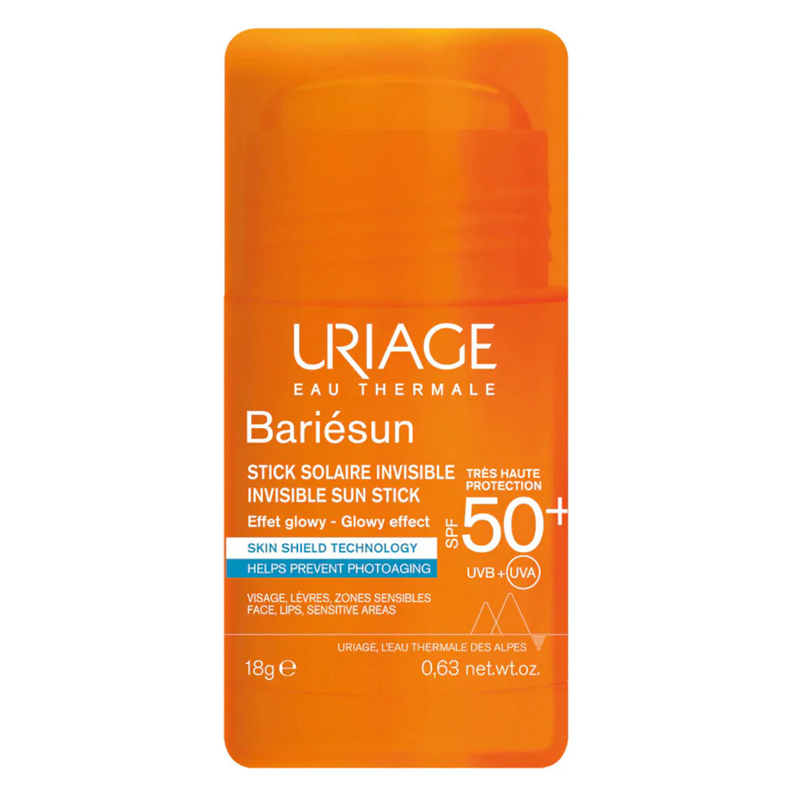 Uriage Солнцезащитный невидимый стик для лица и тела Bariesun Stick Solaire Invisible SPF50+ 18г