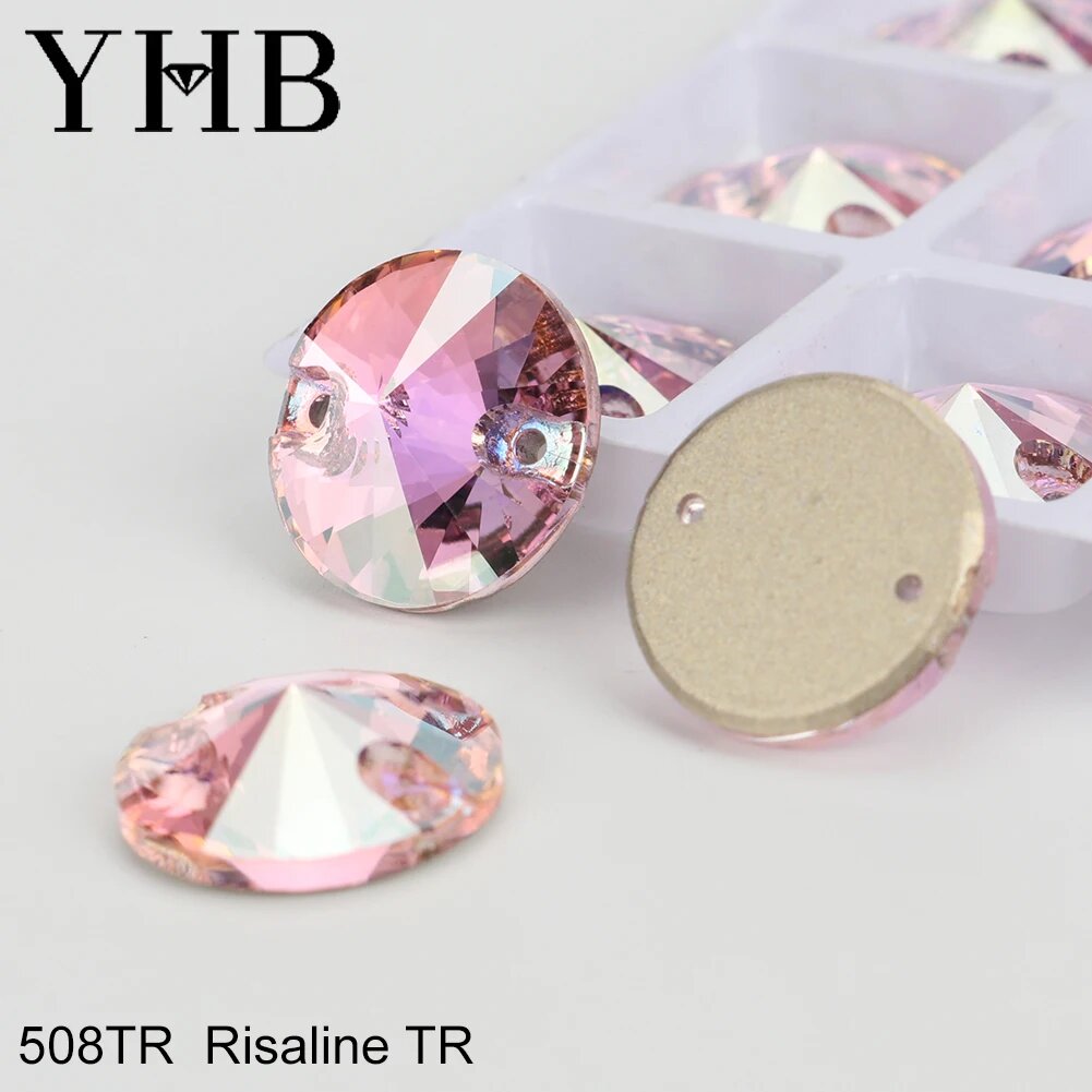 Стразы YHB 508TR Rosaline, розовый хрусталь