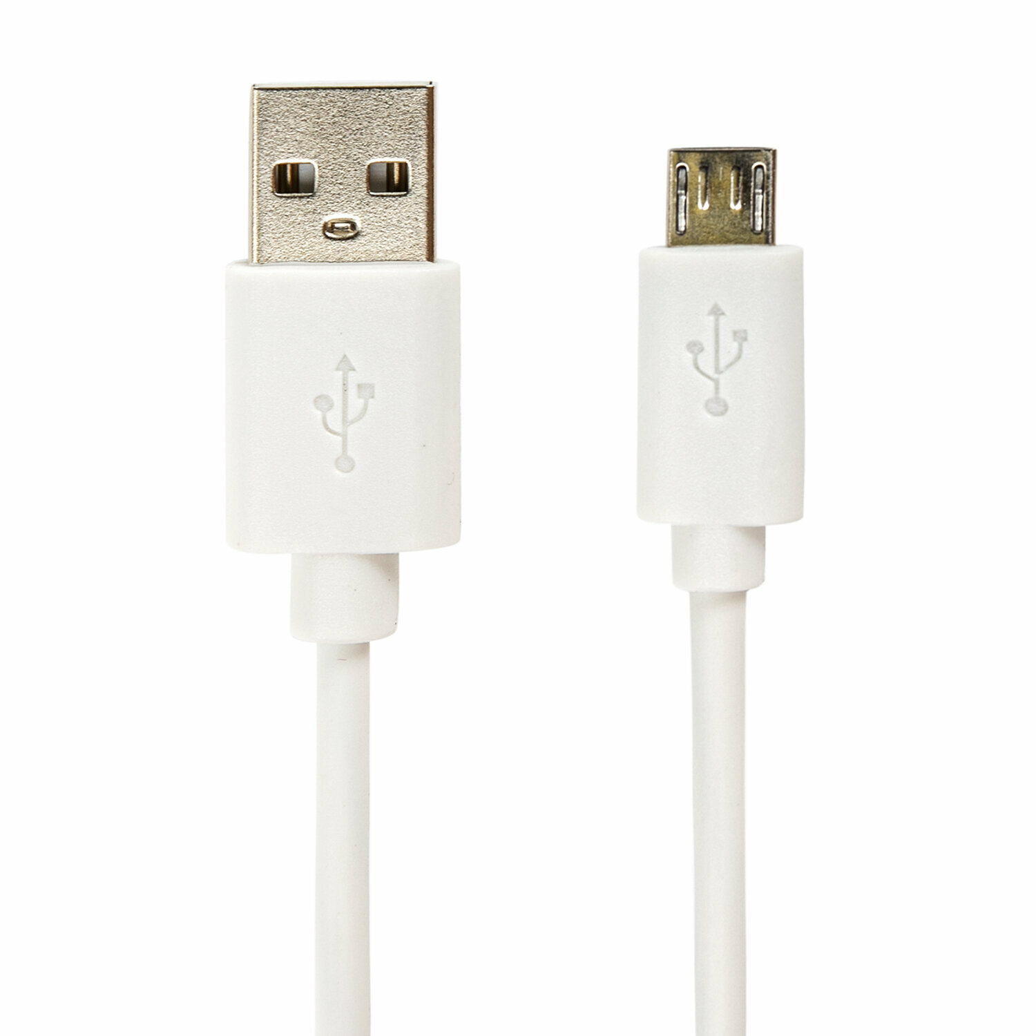Кабель Sonnen белый USB 2,0-micro USB, 1 м, медь, для передачи данных и зарядки (513557)