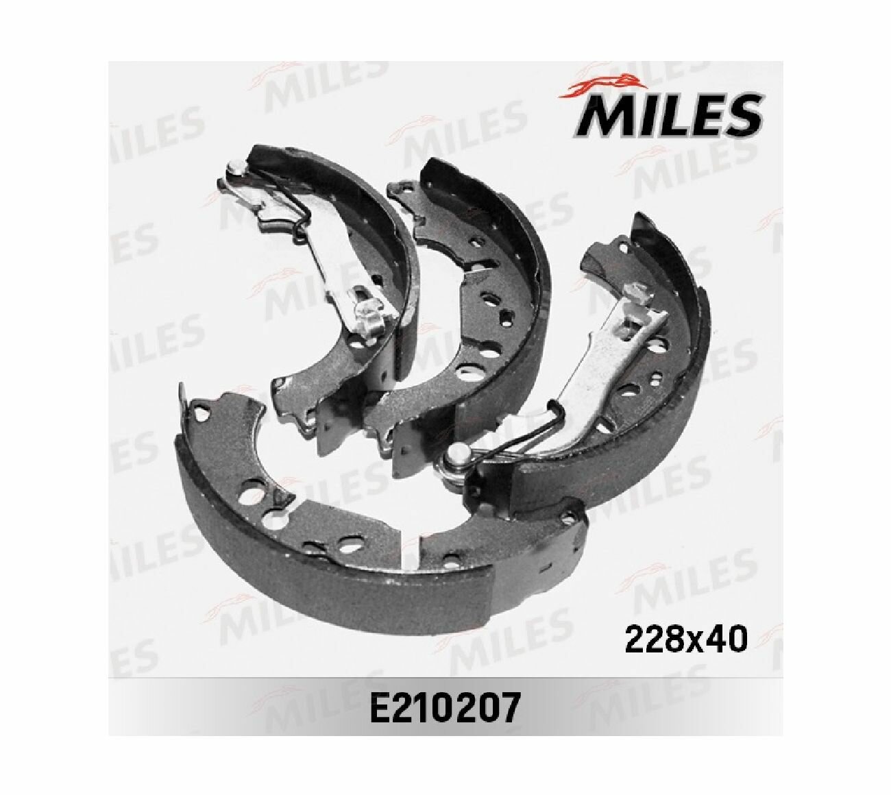Колодки тормозные барабанные Miles E210207 для а/м Fiat Grande Punto, Opel Corsa D