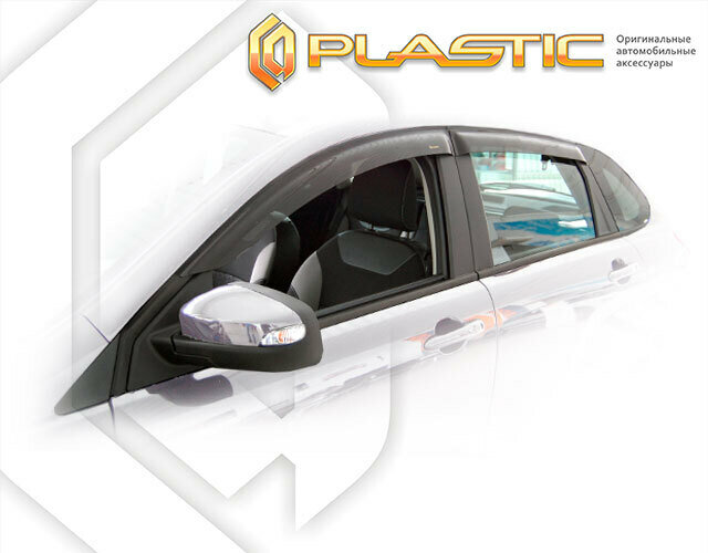 Дефлекторы боковых окон для ВАЗ LADA X-Ray 2016-н. в. Classic полупрозрачный