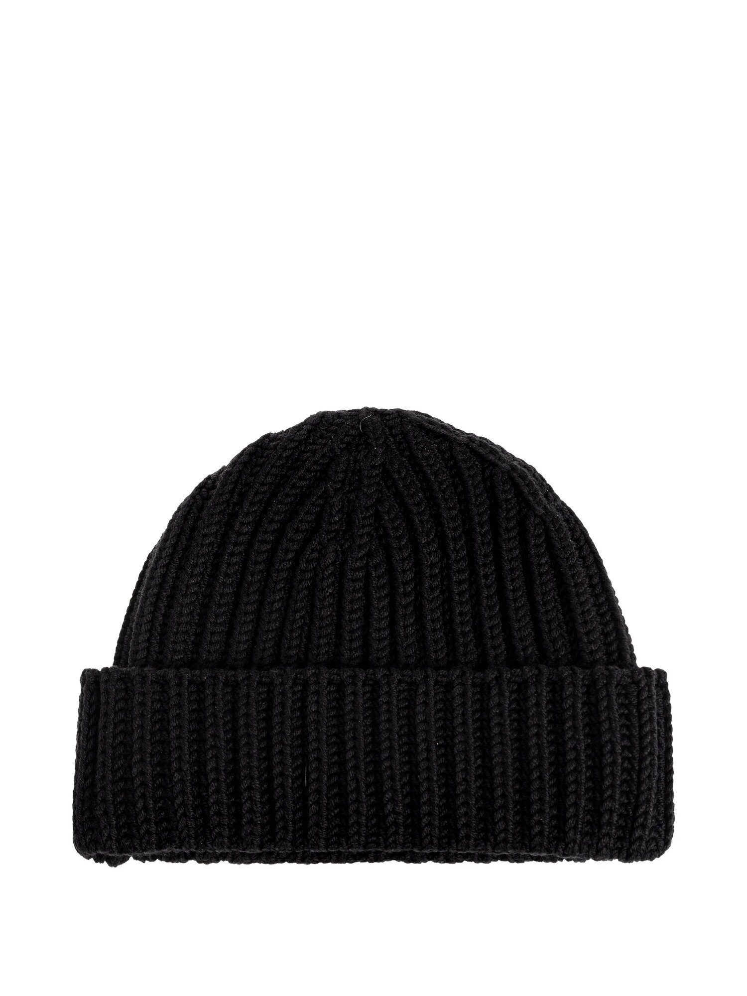 Шапка GIVENCHY Logo-plaque ribbed beanie hat для мальчиков, размер OneSize, black/black — фото 1