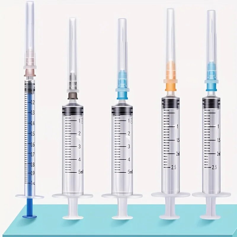 Одноразовые пластиковые шприцы 1-60 мл 1ml
