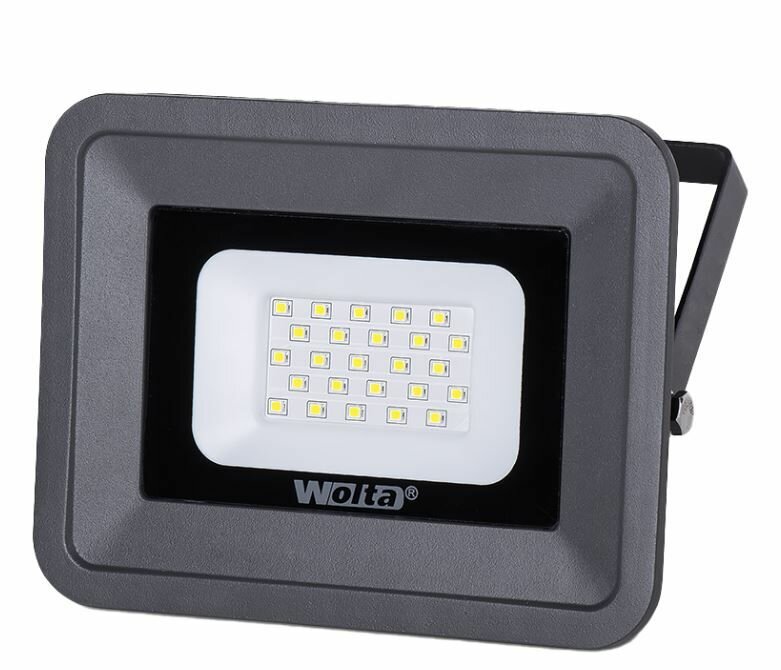 Светодиодный прожектор Wolta 20W (1800 lm) SMD 5700K 6K IP65 (150*27*145 мм.)