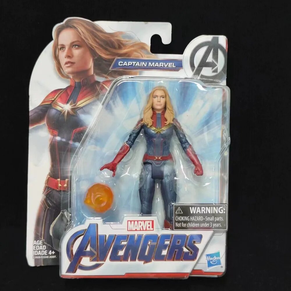 Фигурка Hasbro Marvel "Мстители" Капитан Марвел, подвижная, с аксессуарами, 15 см