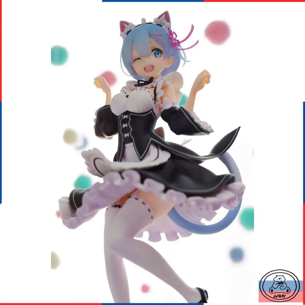 Аниме-фигурка Re: ZERO Rem Кошачье ушко горничной 23см ABS пластик