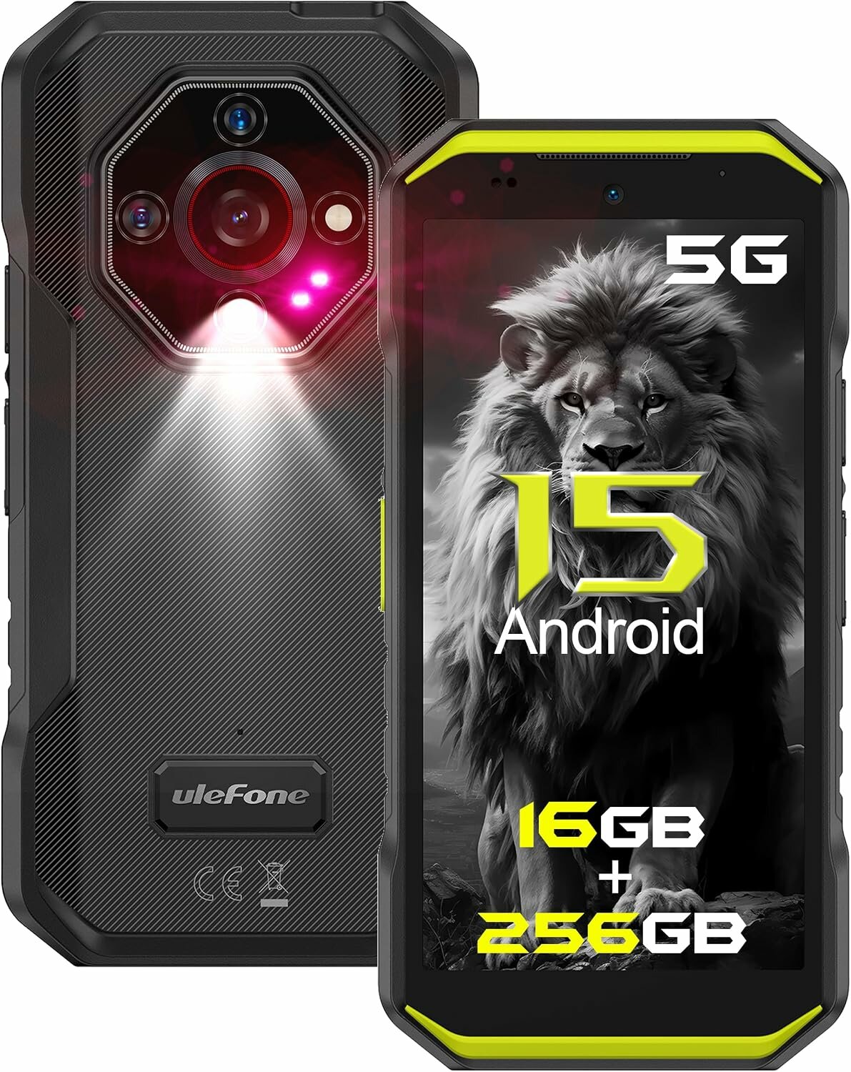 Телефон Ulefone Armor X32 Pro 5G, 16(8+8) ГБ 256 ГБ, 5,65-дюймовый экран, аккумулятор 5500 мАч