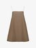 Платье Matteau Square-neck mini dress, размер 36, коричневый