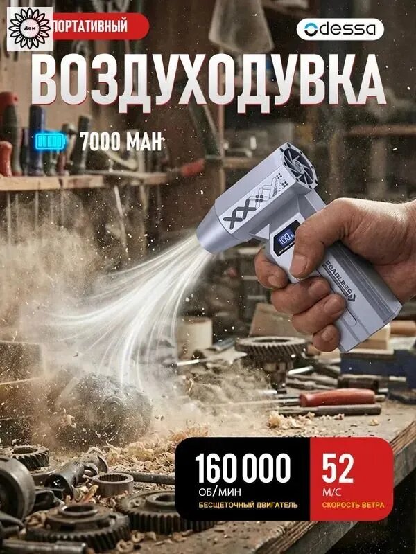 Фен для волос BAOLIFENGSHAN-Z3 150 Вт, кол-во насадок 4, светло-серый
