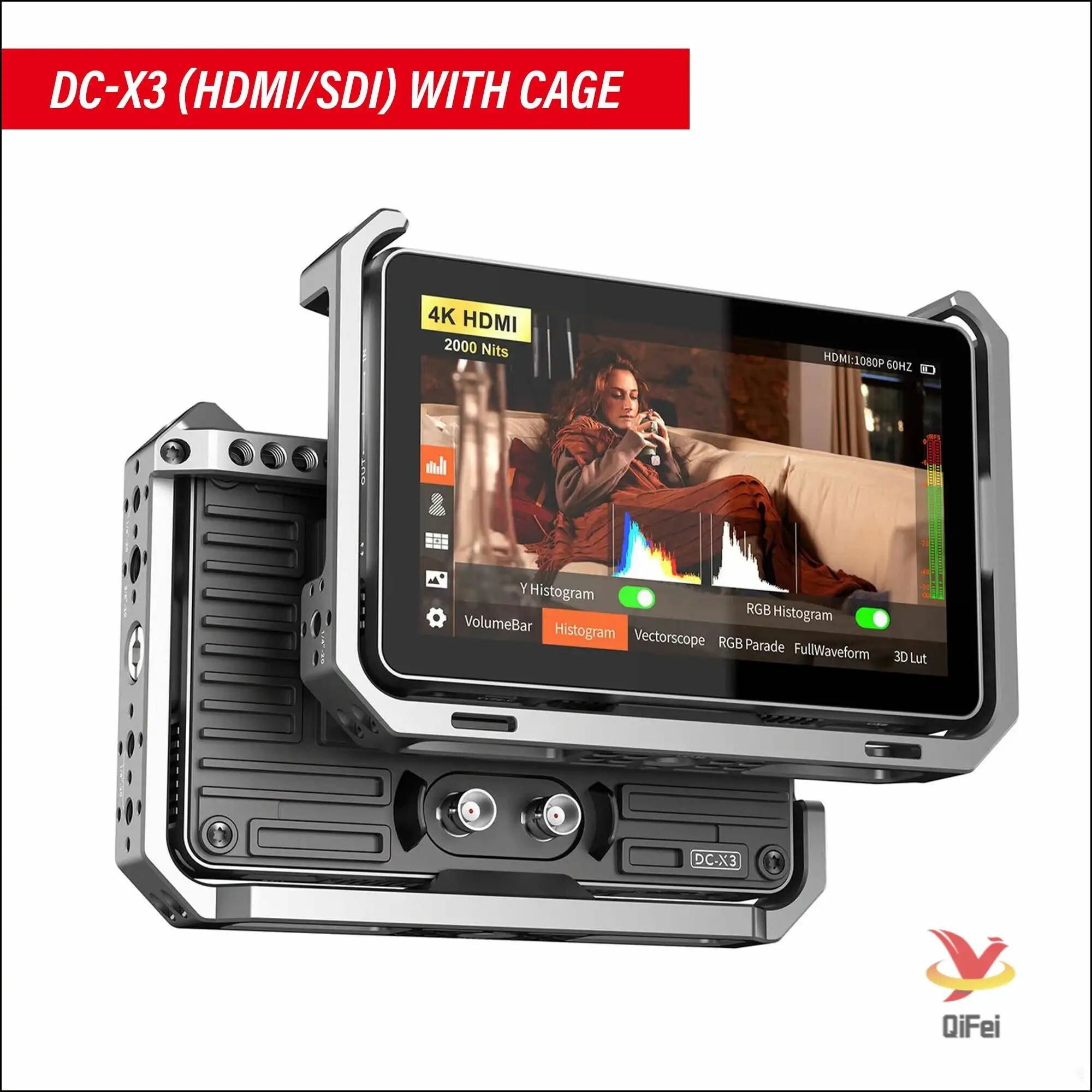 VILTROX DC-X3 Series Сенсорный экран 6-дюймовая камера FHD Монитор 2000 нит 3D LUT 1080P 4K HDMI SDI входы для камеры .-x