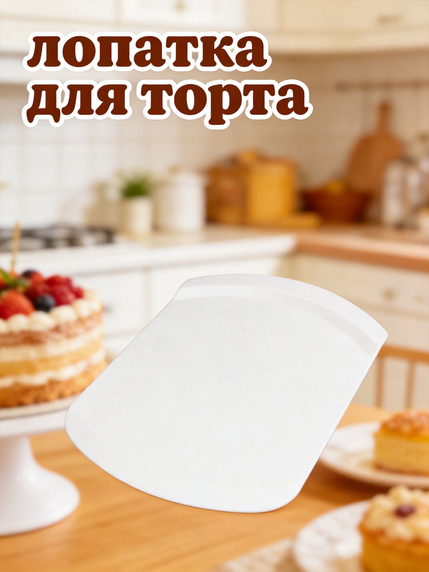 Подставка Для Пиццы И Торта С Гладкой Поверхностью Размер 30.80X24.00X1.50Cm