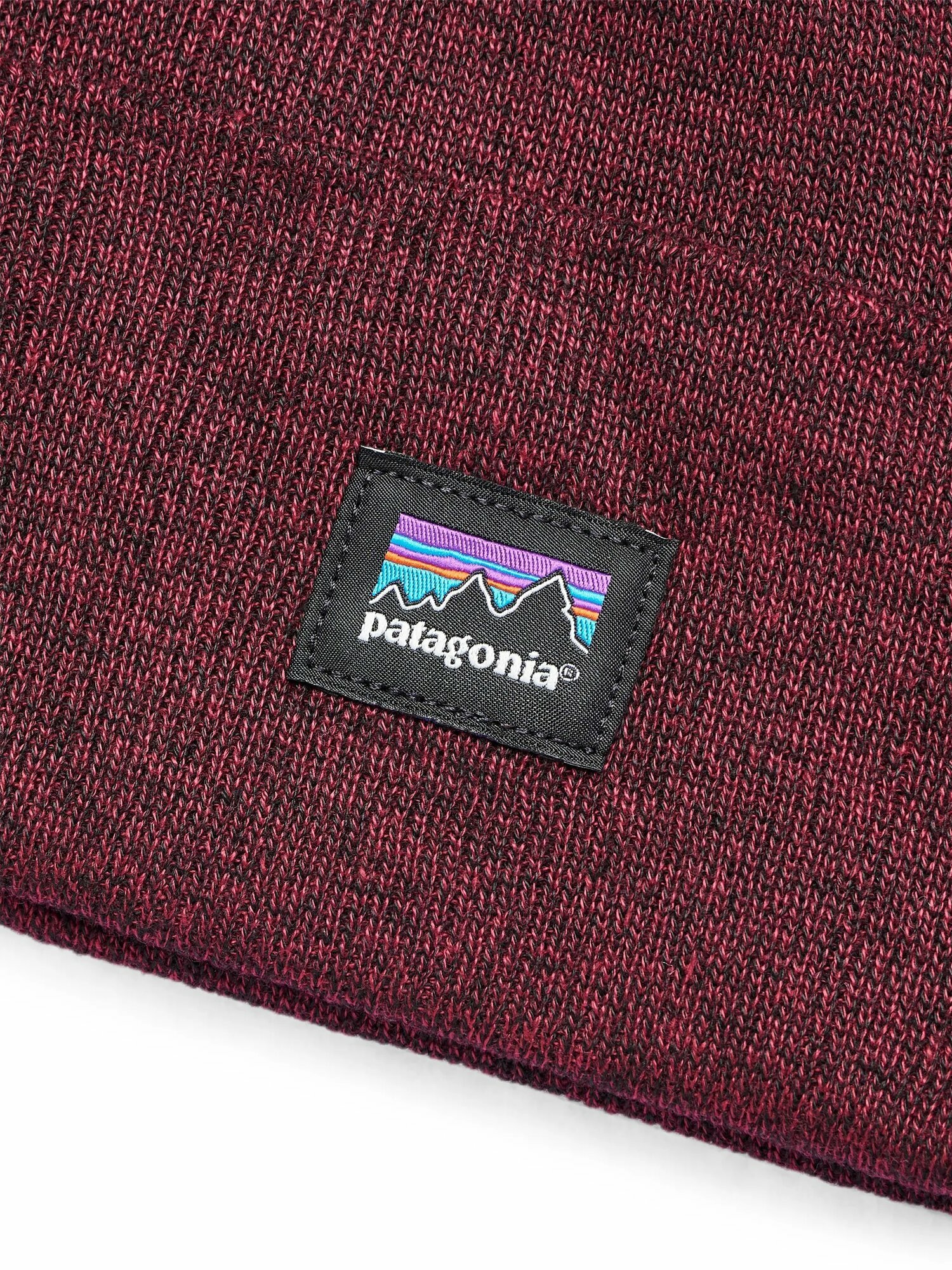 Шапка patagonia Logo-patch beanie hat для мальчиков, размер OneSize, red — фото 1