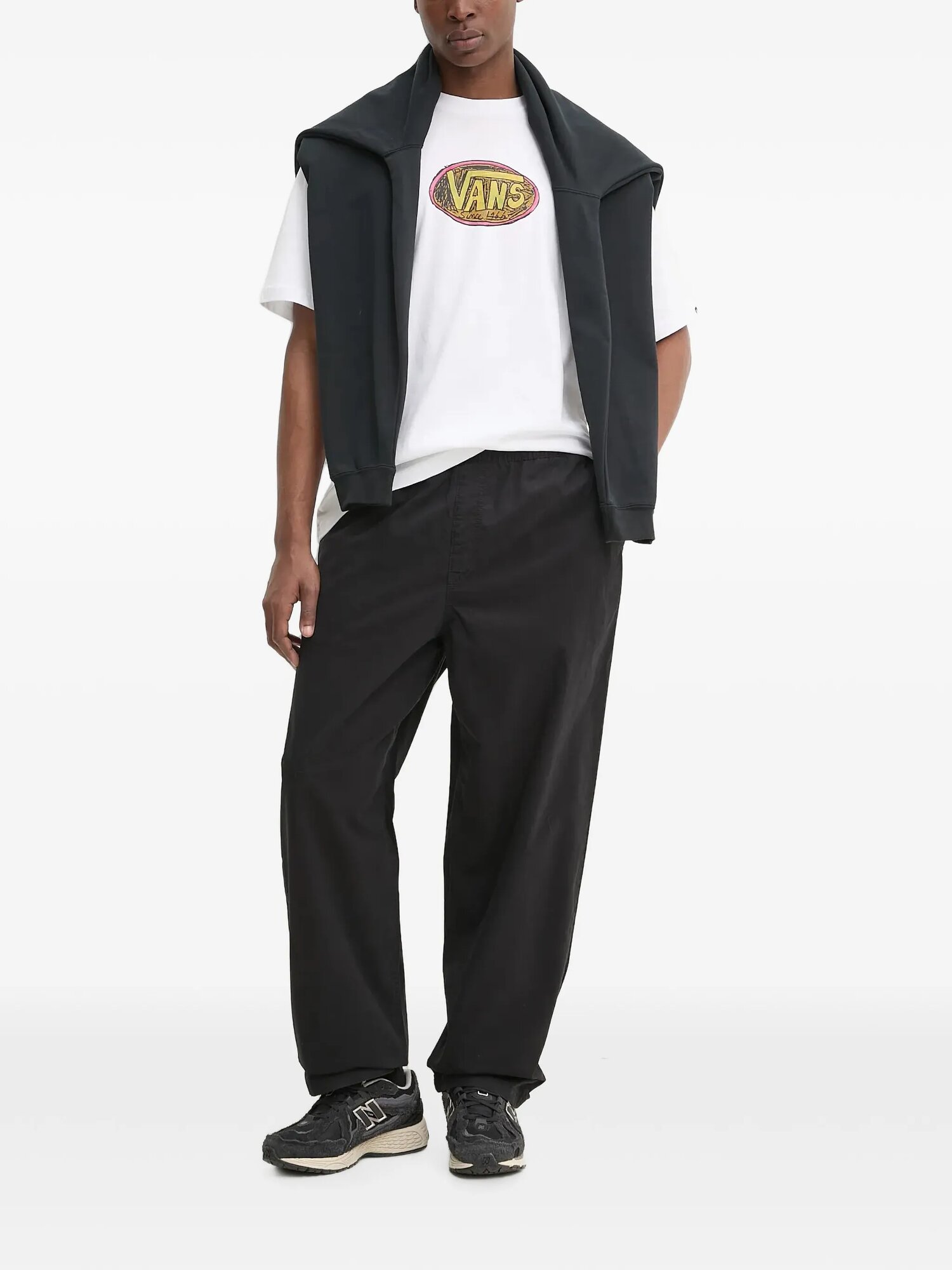 Брюки VANS Drawstring trousers, размер L, black — фото 1