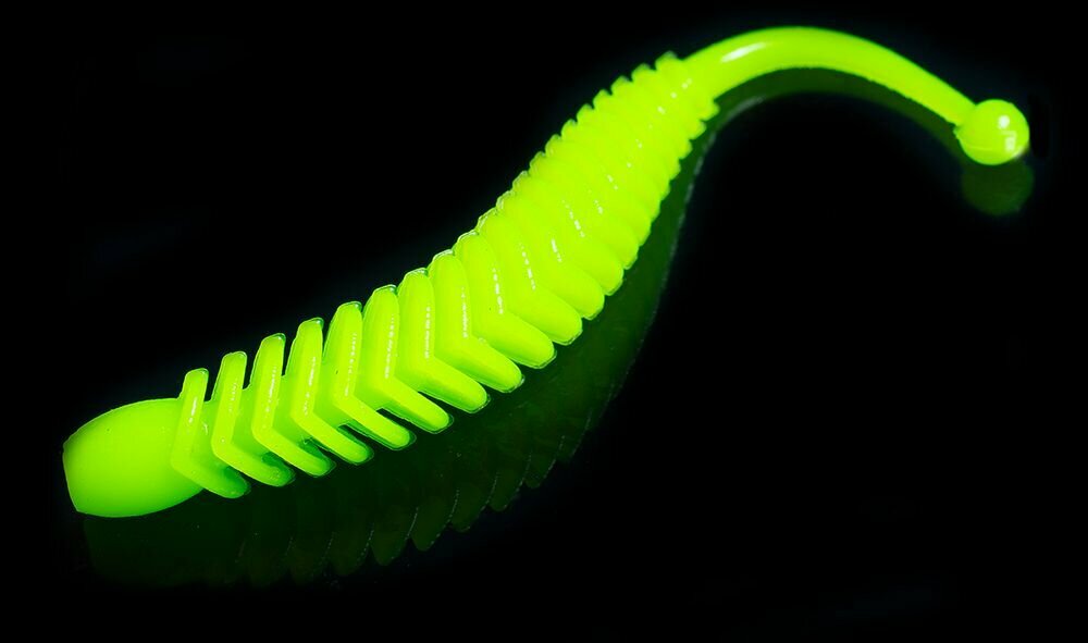 Силиконовые приманки для рыбалки Jara Baits Trout Series BOXTER-70 Сыр # 12 UV (10шт), в банке