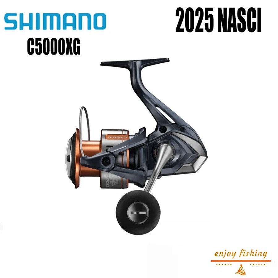 SHIMANO 2025 NASCI C5000XG Спиннинговая катушка легкая надежная
