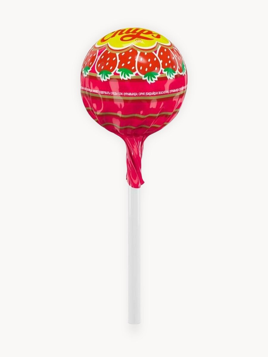 Карамель Chupa Chups Мега, чупа чупс, со вкусом клубники, 725 г