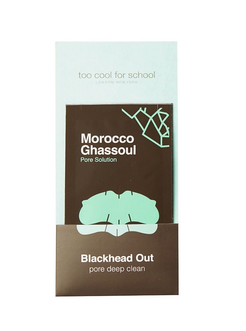 TOO COOL FOR SCHOOL Набор очищающих полосок для носа против черных точек Morocco Ghassoul, 11шт в наборе.