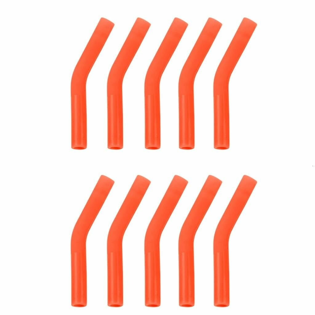 10 шт. силиконовых наконечников для стальных соломинок 304, подходят для 8 мм соломинок, - 3