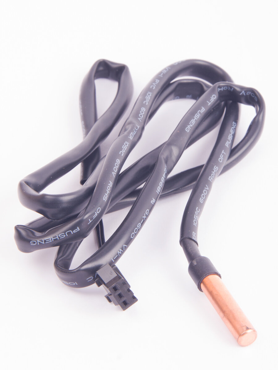 Датчик температуры 10кОм 0,8м металл ор. (023255)