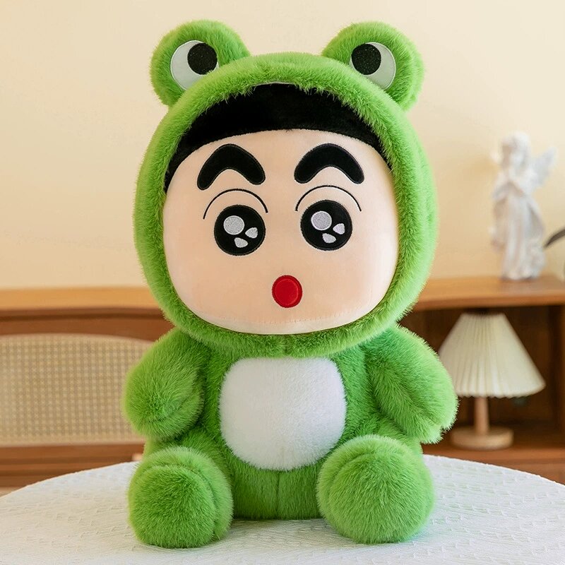 Мелкий Шин-чан превращается в плюшевую игрушку: кролика, лягушки, плюшевого медведя, игрушку из автоматов с призами,