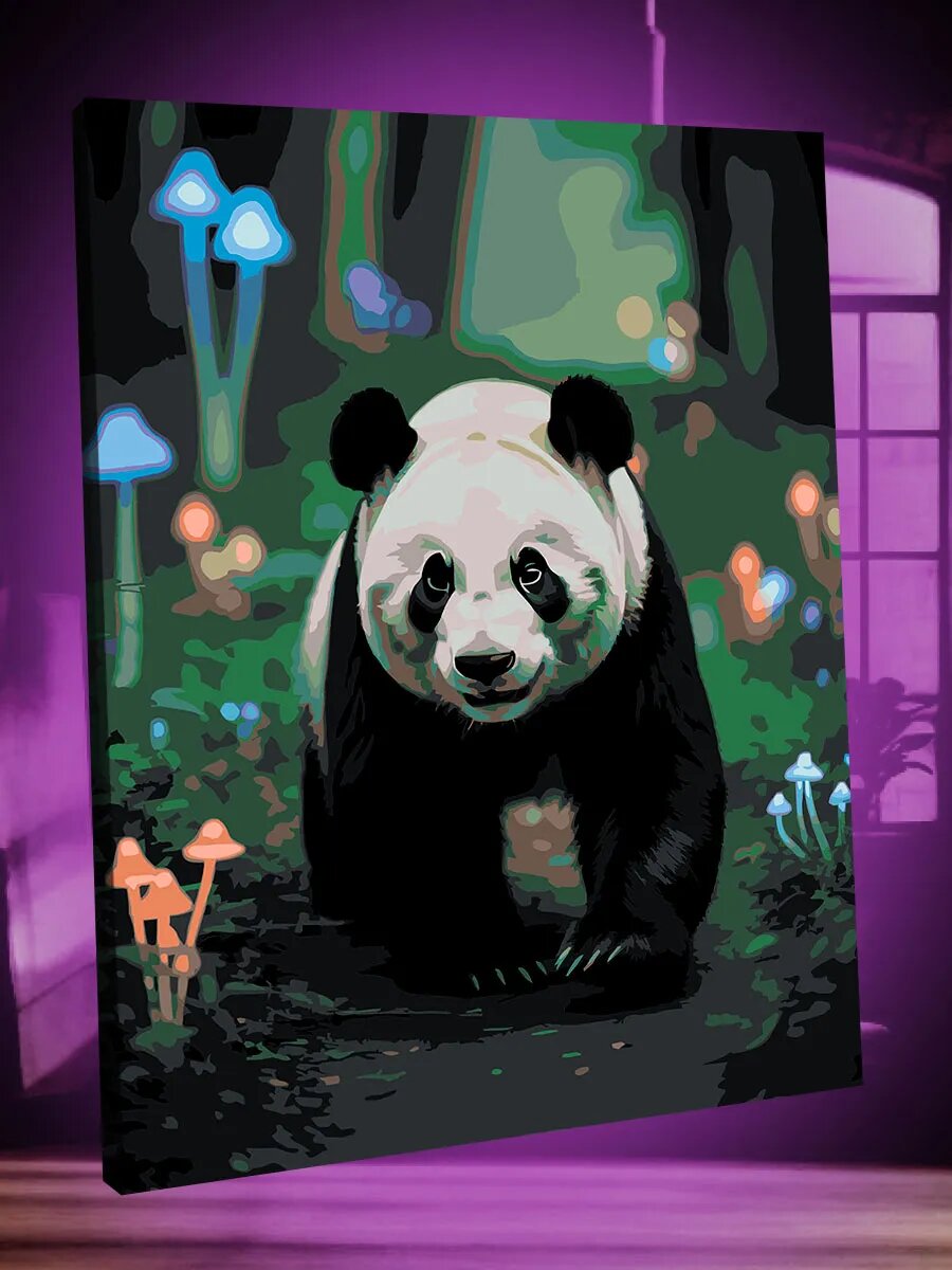 Картина по номерам Панда