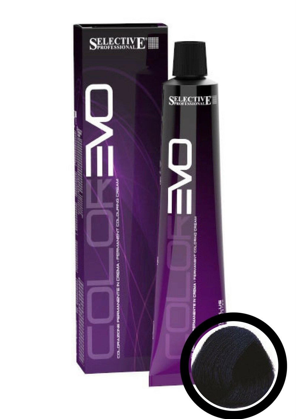 SELECTIVE PROFESSIONAL профессиональная крем-краска ColorEVO 1.1 черно-синий, 100 мл