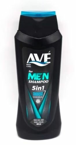 Ave men Шампунь-гель для душа 5 в 1 Instant Cooling, 400мл