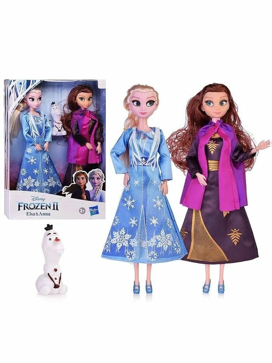 Кукла Эльза и Анна + фигурка Олафа
