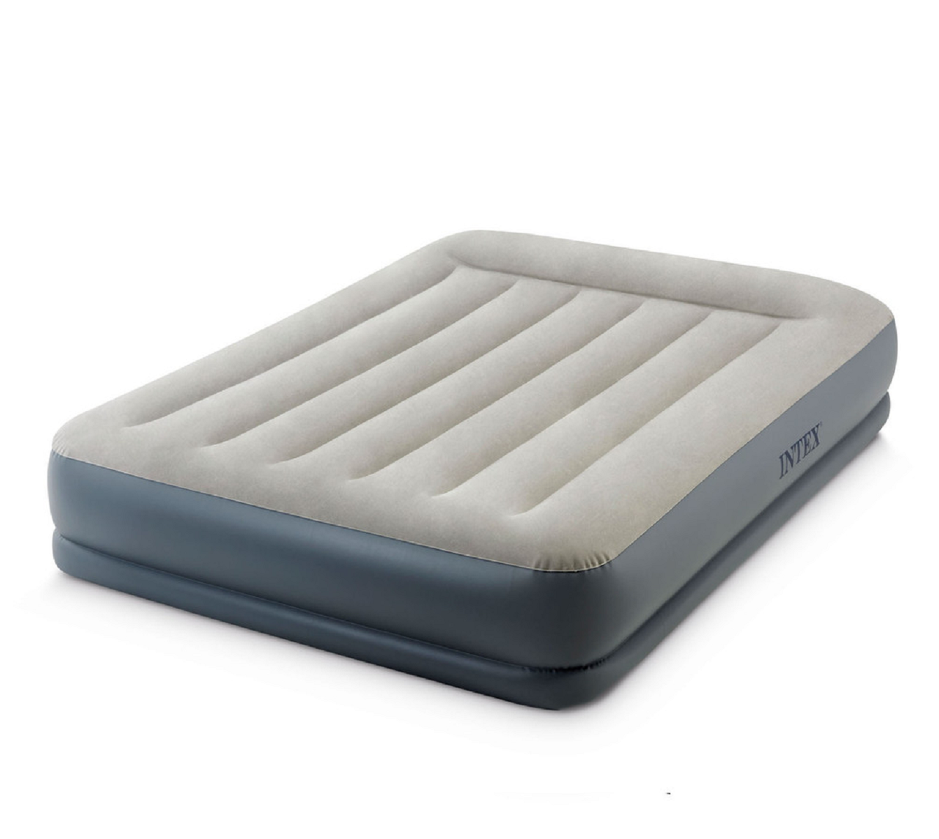 Кровать двуспальная надувная Intex электронасос 220-240V, 152х203х30см