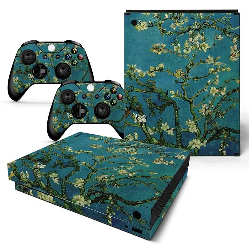 Наклейка на Xbox One X, Зеленый, 0951