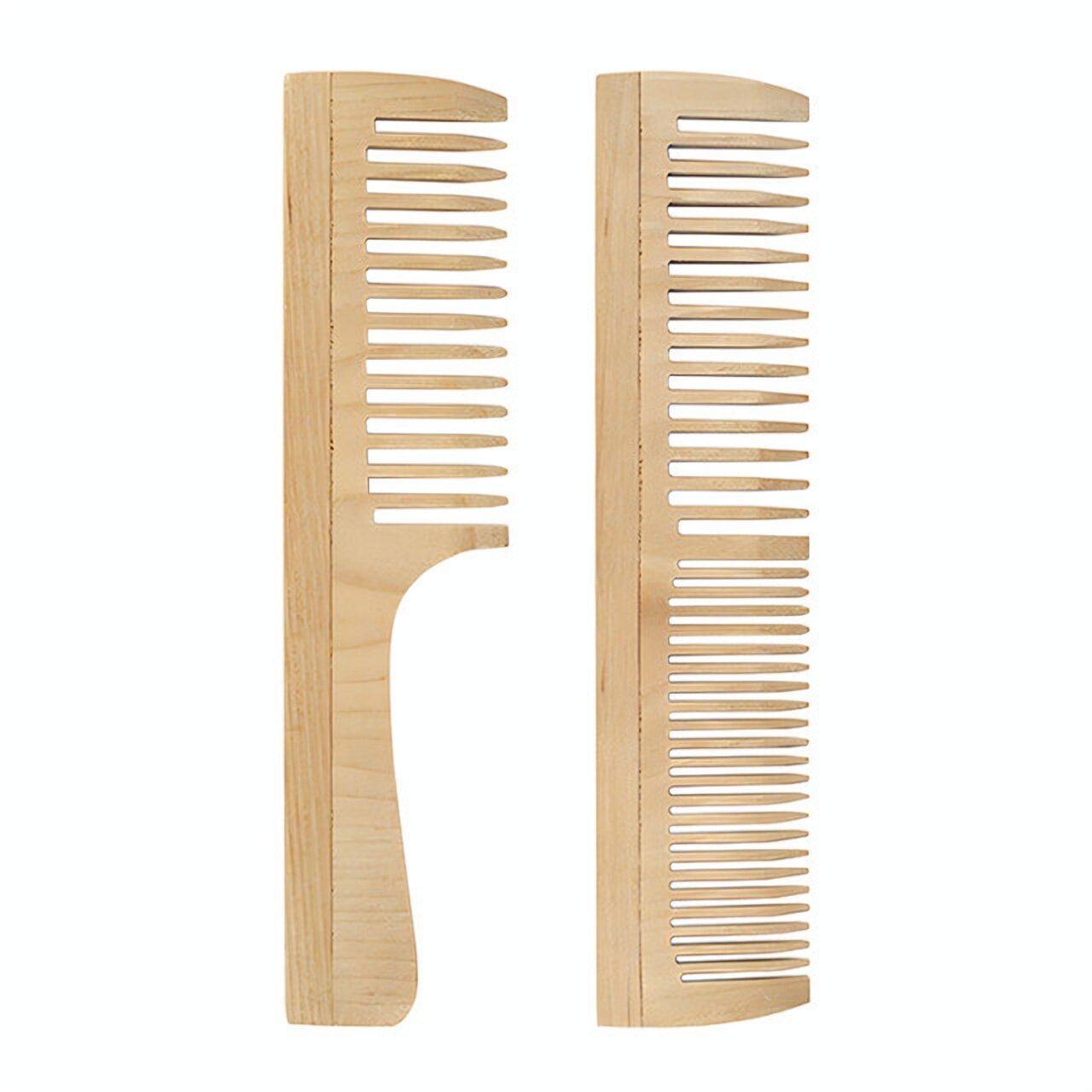 Набор расчесок LEI 29,7см гребень двойной без ручки, гребень с ручкой дерево