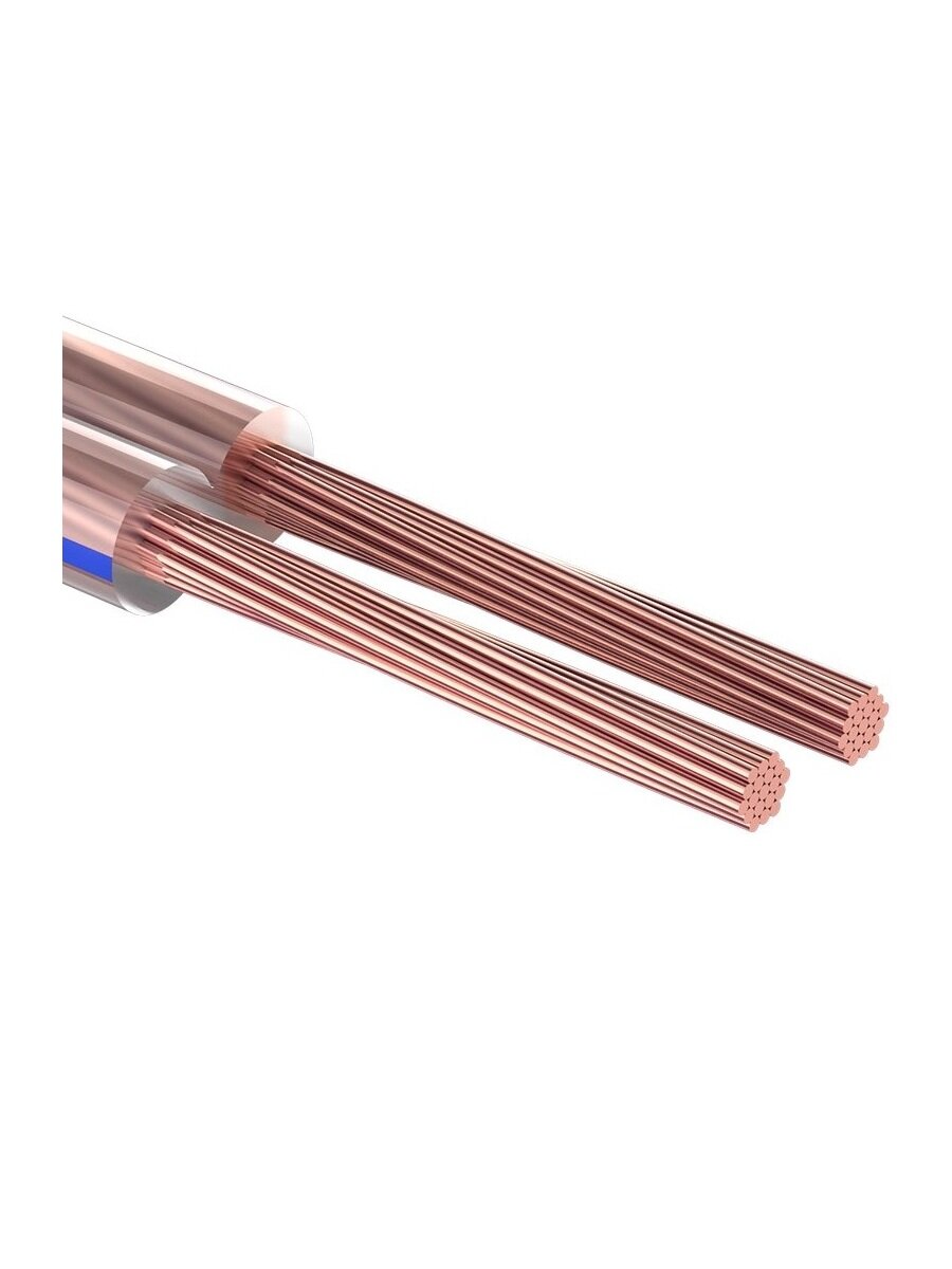 Кабель PROCONNECT 2х6.00 мм², прозрачный BLUELINE, 100 м. 01-6210-6