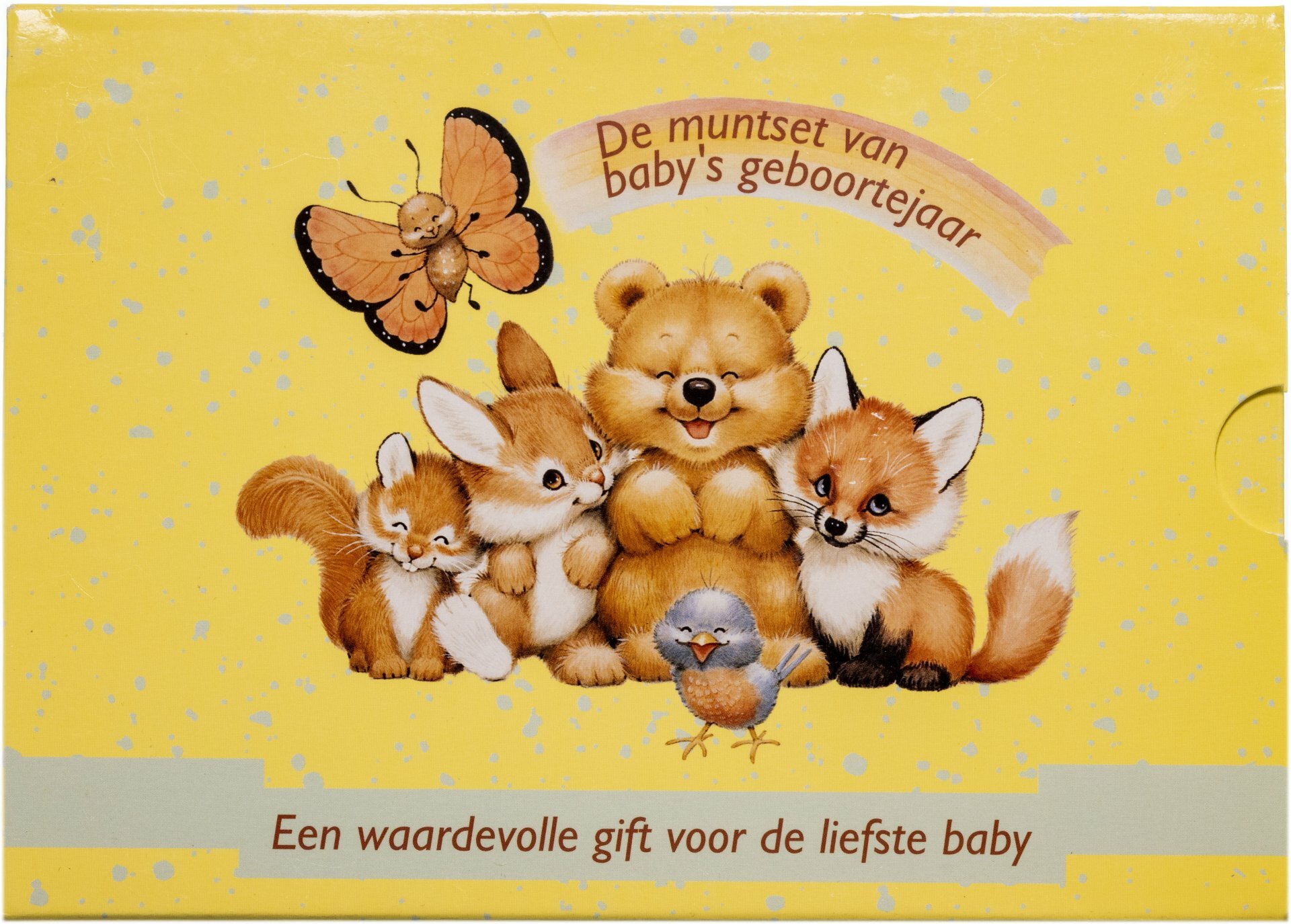 Нидерланды набор из 6-ти монет и жетона 1997 "Детский набор" в буклете, Другой, в сохранности UNC